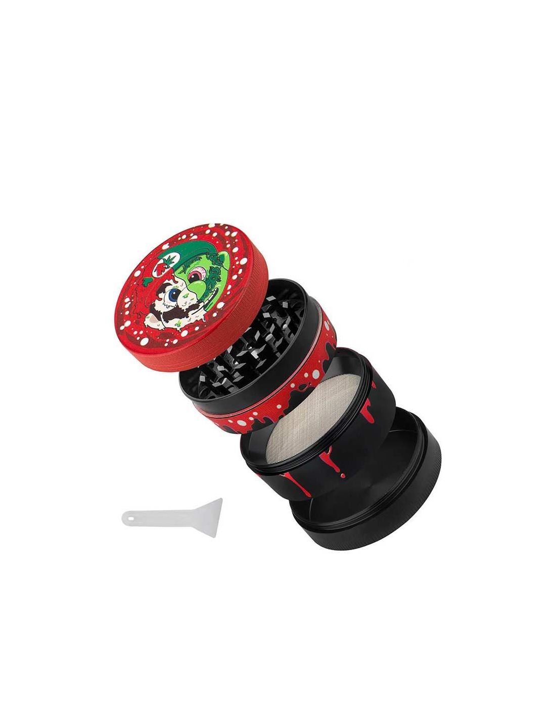 GRINDER MARIO WEED DOUBLE FACE 50MM