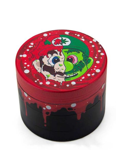GRINDER MARIO WEED DOUBLE FACE 50MM