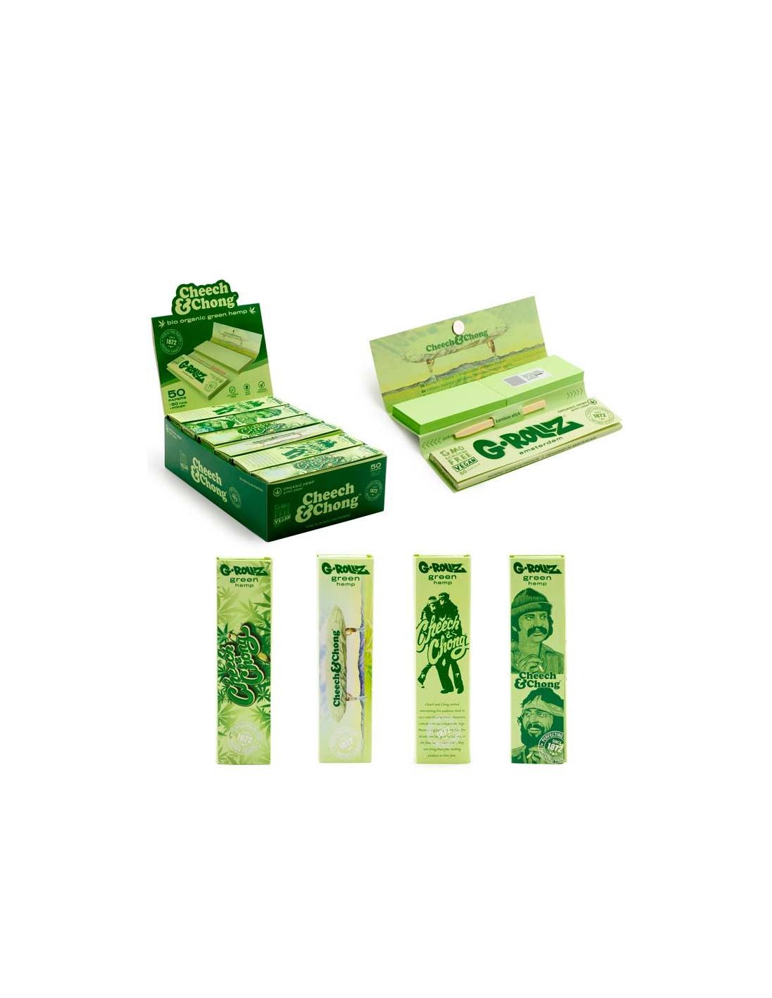 PAPEL + TIPS ORGANIC GREEN KS CHEECH&CHONG