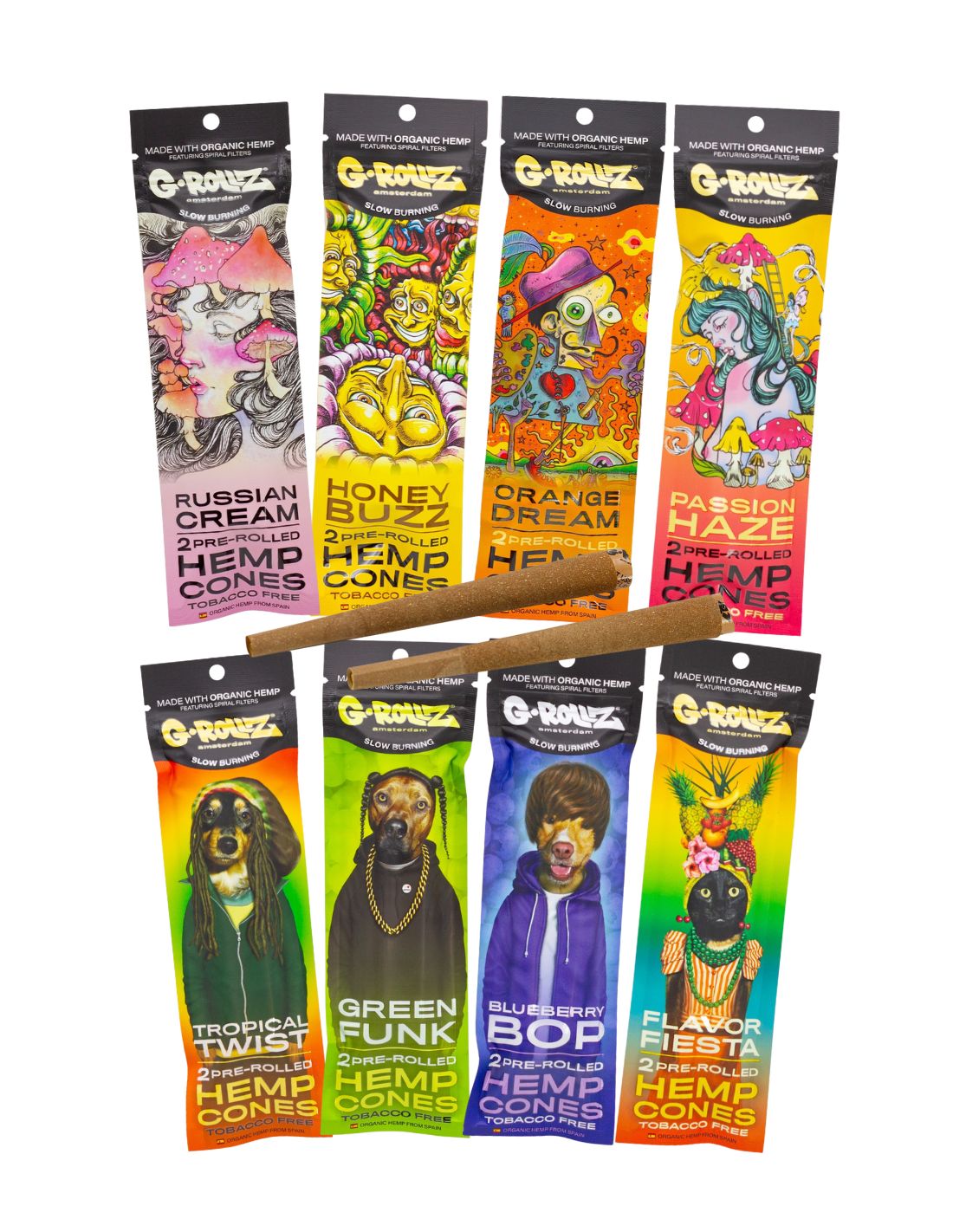 2 BLUNTS PRE ENROLLADOS G-ROLLZ