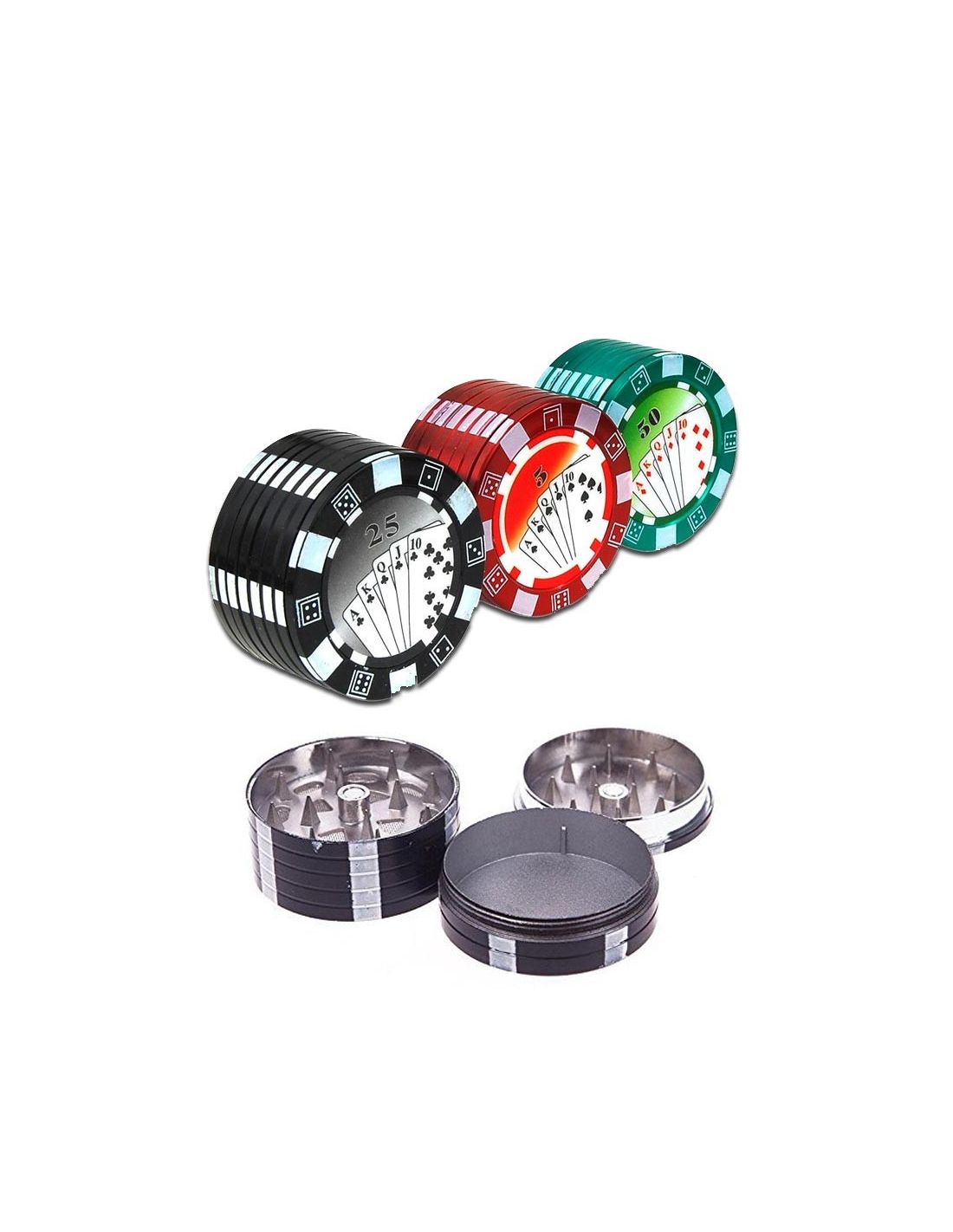 Pocker Chip Grinder 3 partes 50 mm | Para los amantes del pocker