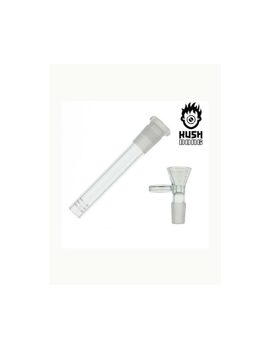 Bong de Cristal de 35 cm Red Lady Decorado| Fabricado por Kush