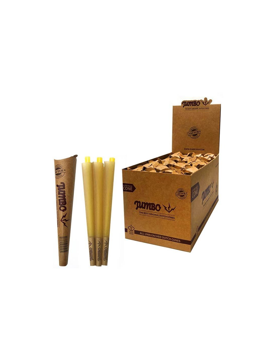JUMBO KS BROWN CONES X3